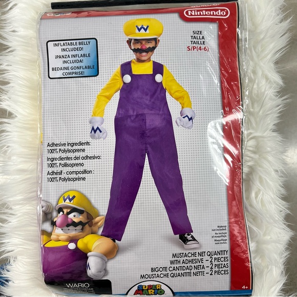 Nintendo | Costumes | Nintendo Wario Costume Outfit With Yellow And ...